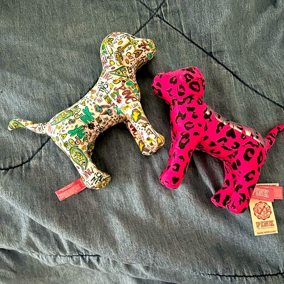 PINK Victoria's Secret | Other | Stuffed Vs Pink Dogs Set Of 2 | Poshmark